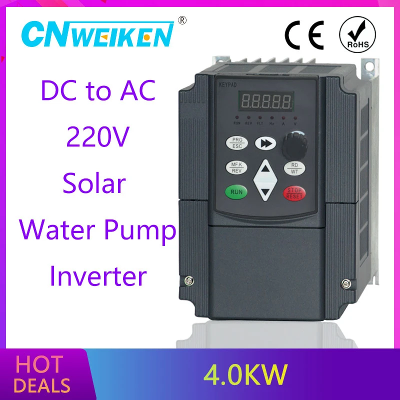 Solar 0.75kw-7.5kw Vfd Variable Frequency Drive Vfd Inverter Input To 3 ...