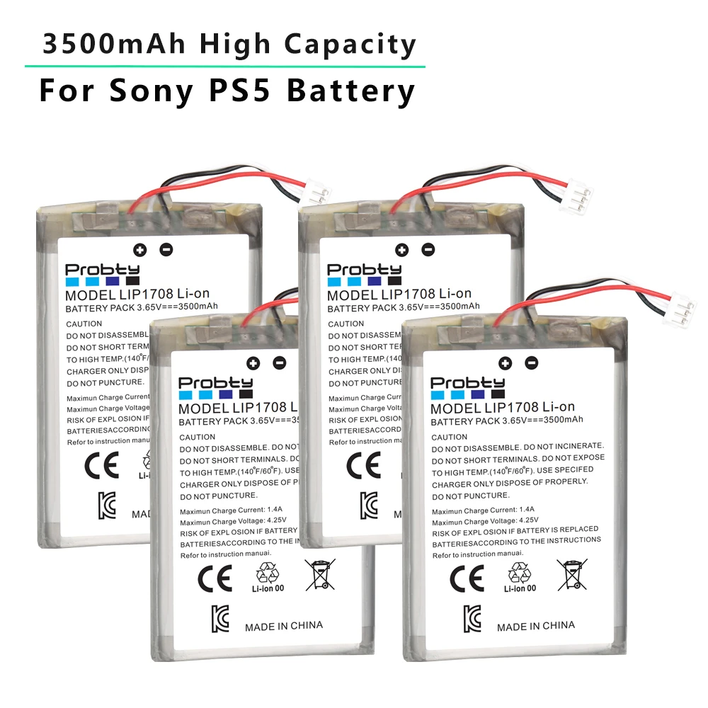 3500mah Replacement Battery For Ps5 Controller,rechargeable Built-in ...