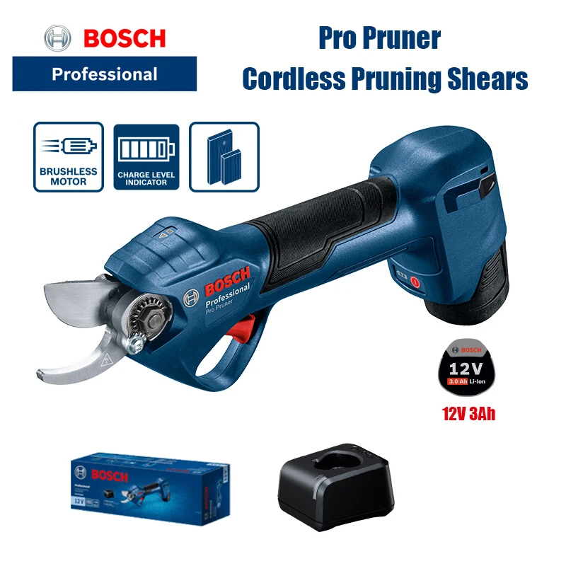 Bosch Pro Pruner Cordless Pruning Shears 12V Electric Pruning Shears Electric Scissors Electric ...