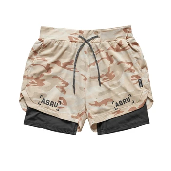 2 in 1 Built in Pocket Men’s Gym Fitness Shorts - Men's Fitness Apparel ...