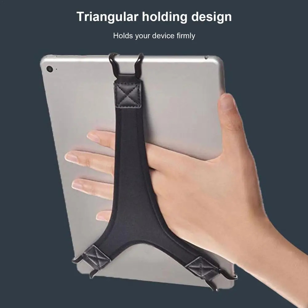 Para ipad para kindle portátil tablet banda de mão com dedo sling banda ...