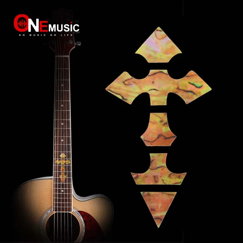 10pcs 50pcs Guitar Neck Inlay Stickers Cross Imitation Abalone ...