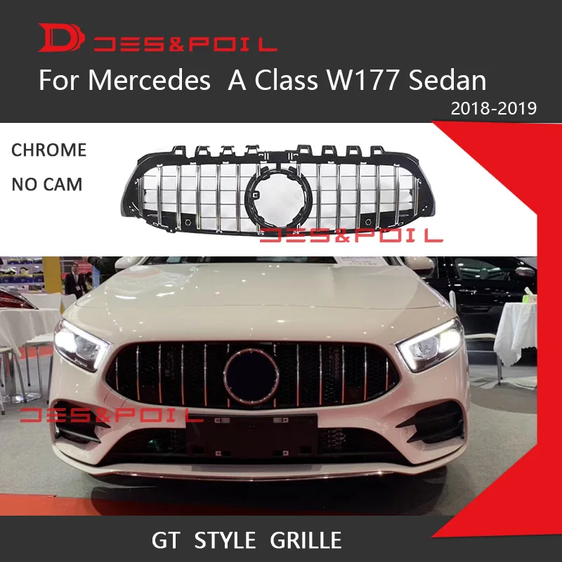 2019 New A Class W177 Amg GT Grill Vertical Grille Front Racing Car ...