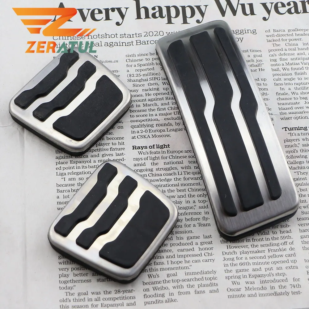 Zeratul Car Pedals Accelerator Fuel Gas Brake Pedal Cover for Ford ...