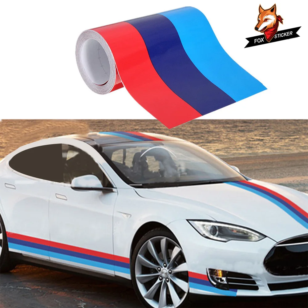 5m-15cm-PVC-Material-Tricolor-Waterproof-Hood-Roof-Stickers-Auto-Sport ...
