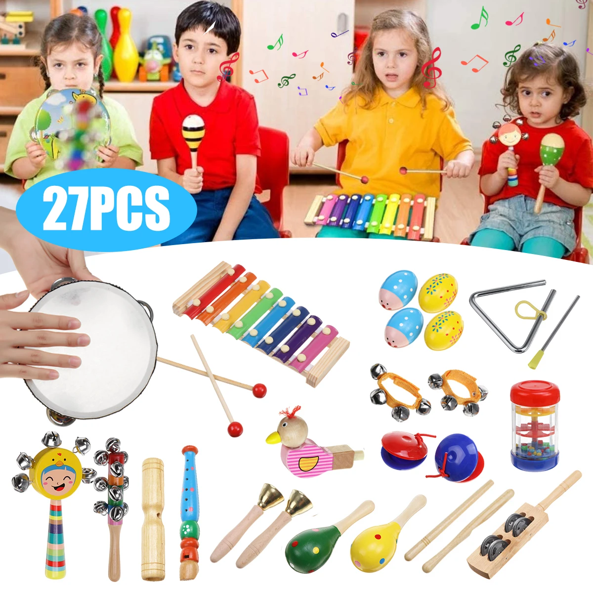 Montessori Educational Toy Wooden Musical Instrument Toy Toy Xylophone ...
