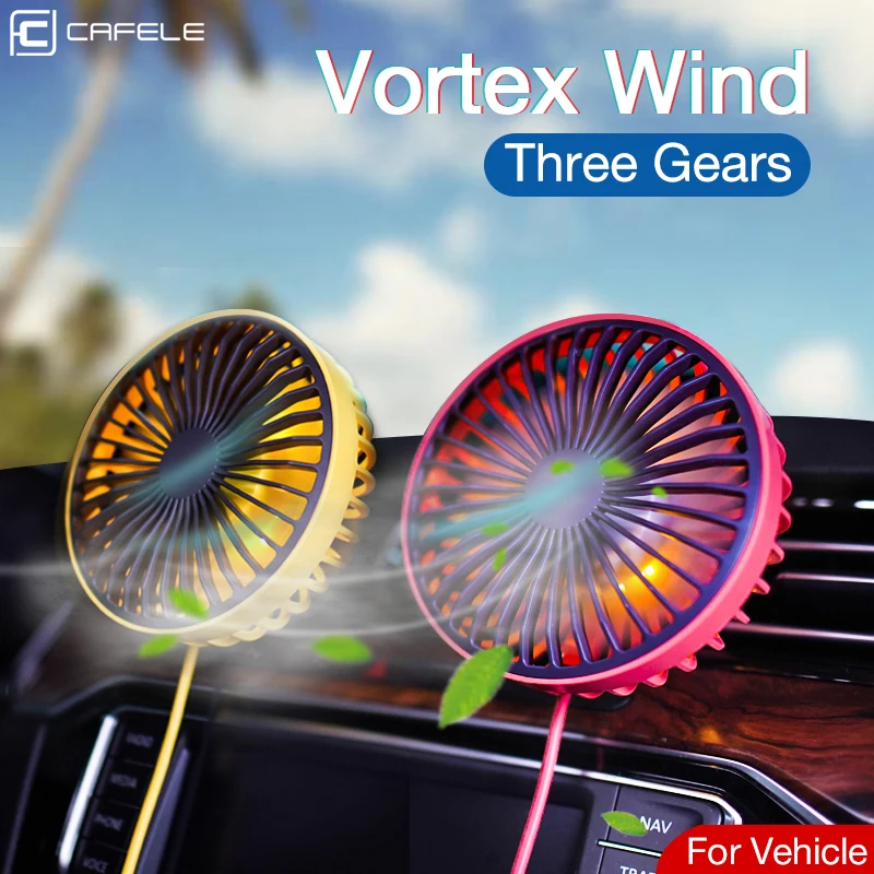 CAFELE вентилятор Car fan Low Noise Car Auto Cooler Air Fan cooler Car ...