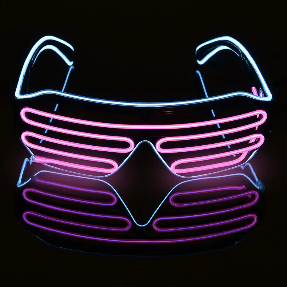 Gafas LED de 10 colores para iluminar, luces intermitentes, Rave, noche ...