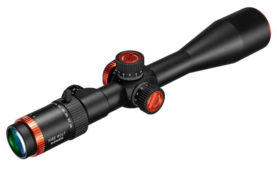 FIRE WOLF QZ 6-24X50E FFP Scope Red Green Reticle Hunting Optical Sight ...