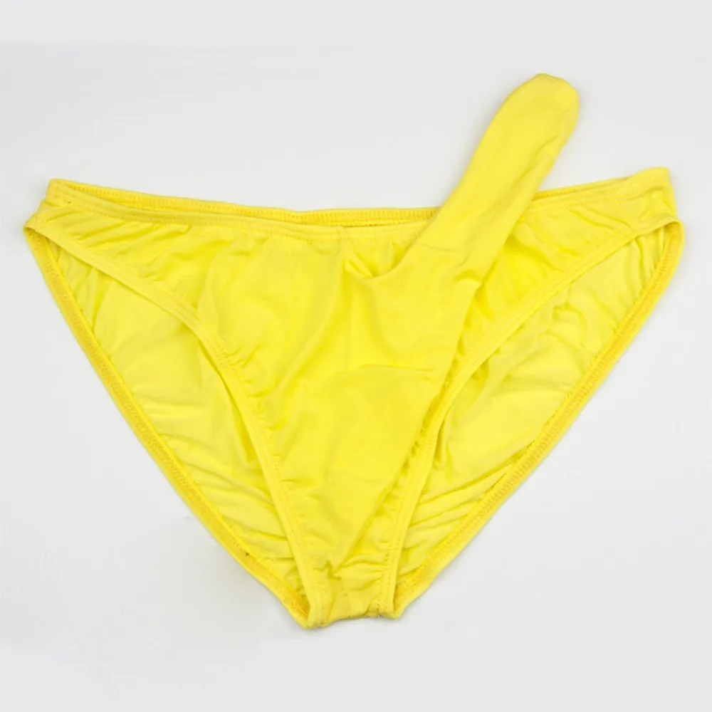 Mens Sex Briefs 얼음 실크 긴 코끼리 코 실키 페니스 슬리브 에로틱 란제리 게이 남성 속옷 비키니 팬티 속옷남성 팬티 Aliexpress