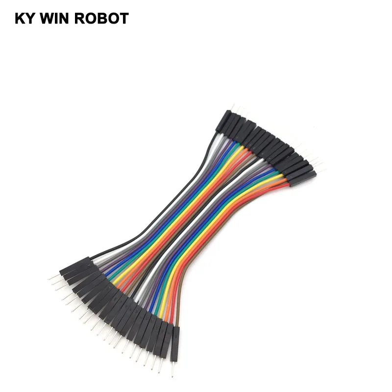 20 piezas cable de puente dupont, cable macho a macho, 10cm, 2,54 MM ...