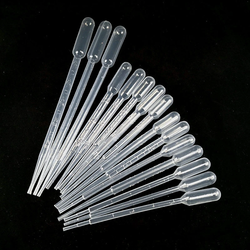 500pcs 1000pcs 2000pcs 0.2ml 0.5ml 1ml 2ml 3ml 5ml 투명 플라스틱 파스퇴르 피펫 일회용 에센셜 오일 Dropper ...