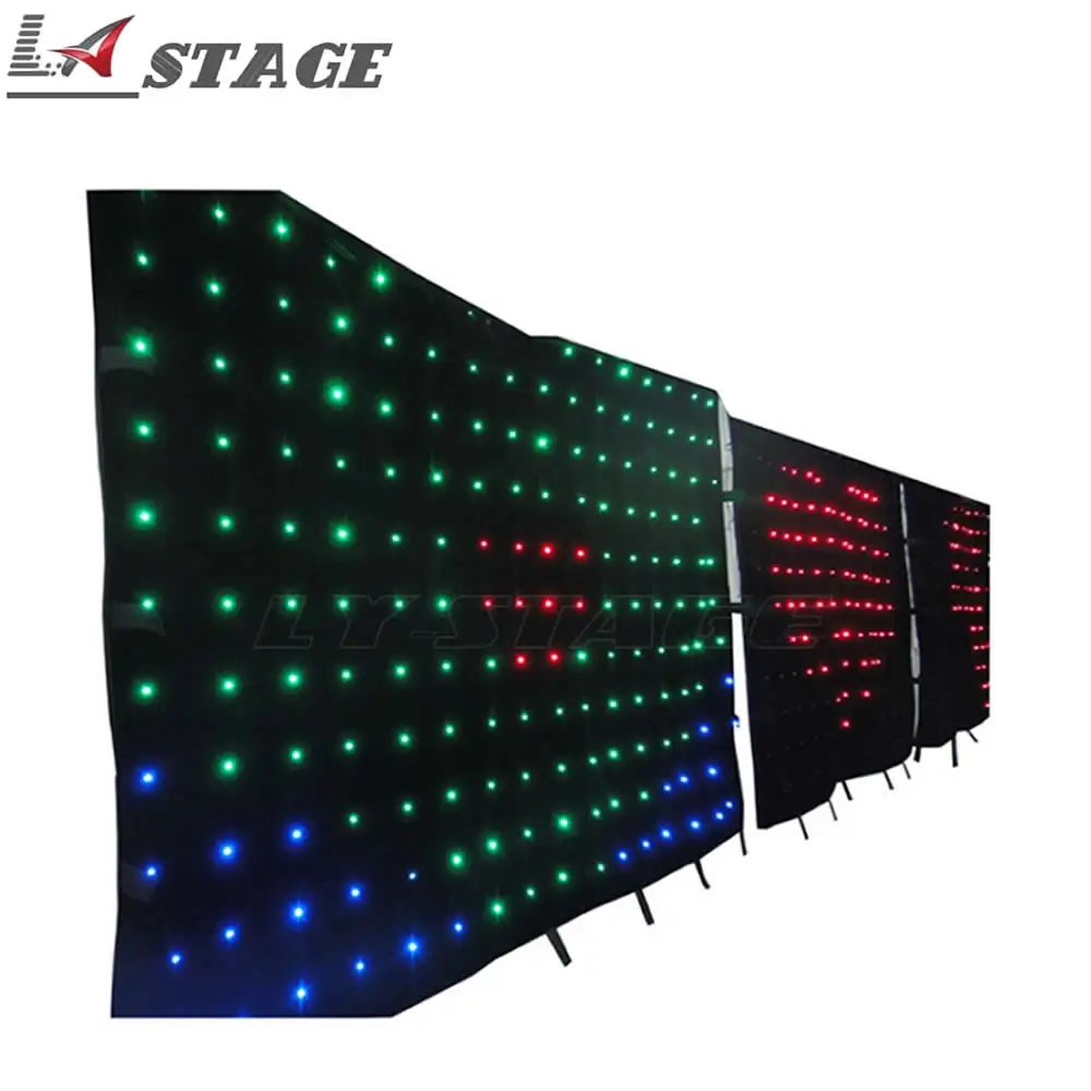 P18 2.5M*3M Led Video Curtain Wedding Decoration Disco Light DJ Booth ...