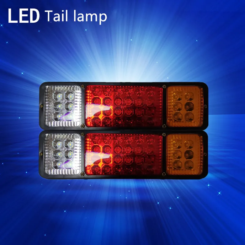 2pcs-Led-Electric-Tricycle-Rear-Tail-Light-Turn-Signal-Reverse-Stop ...