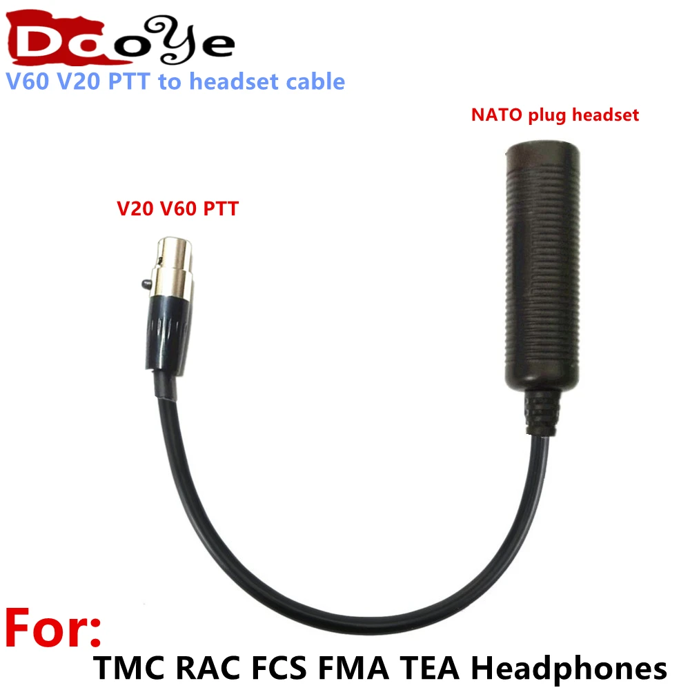 For connect the FCS V20 V60 PTT with the FCS AMP TMC RAC FMA TEA active ...