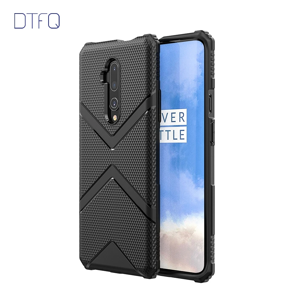 DTFQ Shockproof Case for OnePlus 7T Heavy Duty Silicone Back Cover Soft ...