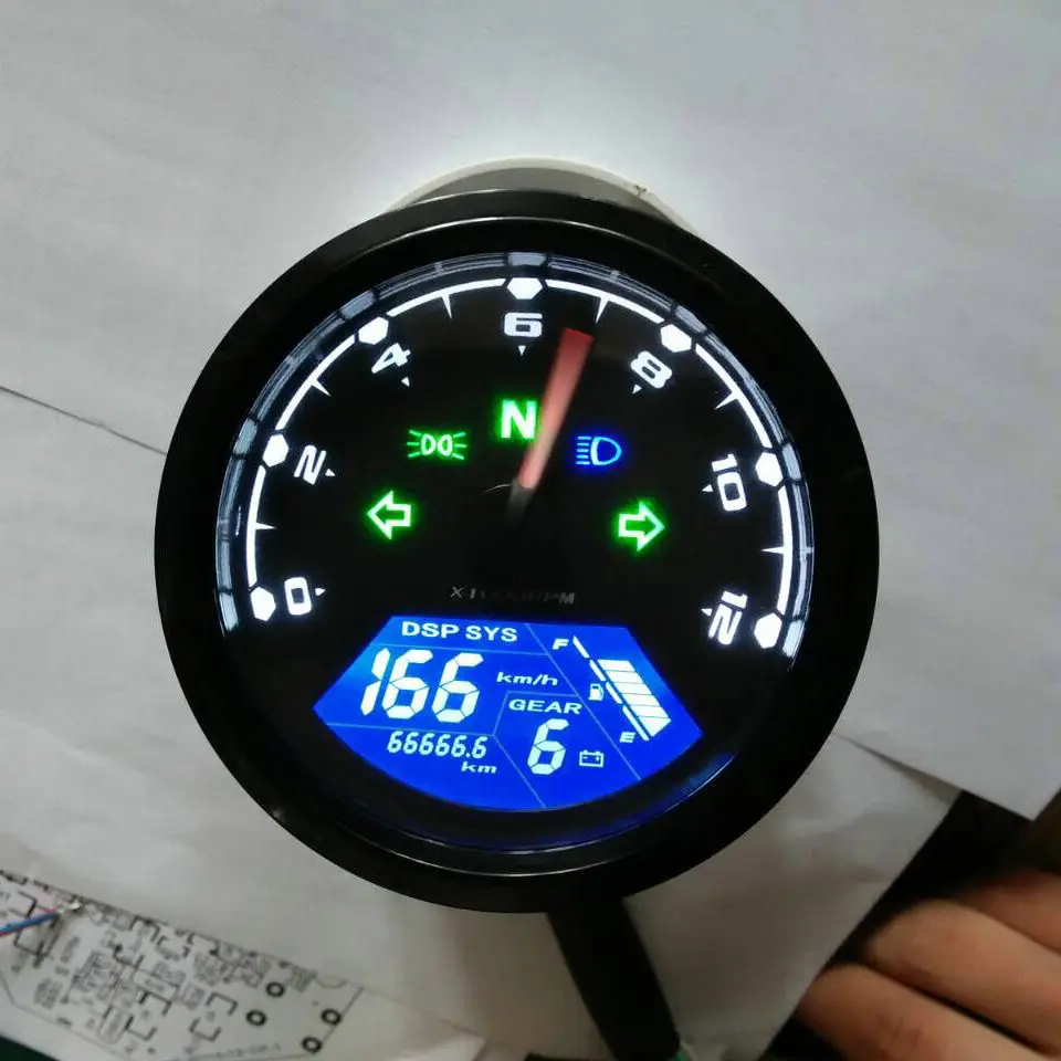 Speedometer-Odometer-Oil-Level-Meter-Gears-Light-Indicator-Dashboard ...