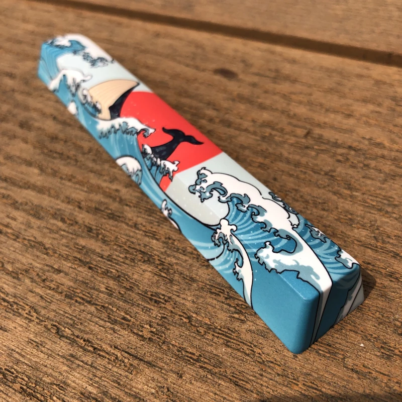 1pc Personality Coral Sea Theme Sunset Whale Keycap PBT Sublimation ...