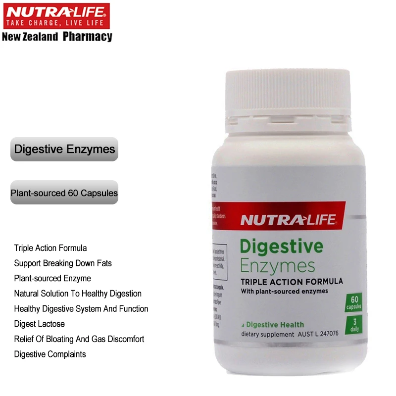 Nutra-Life-Plant-sourced-Digestive-60Caps-Enzymes-Natural-Solution-to ...
