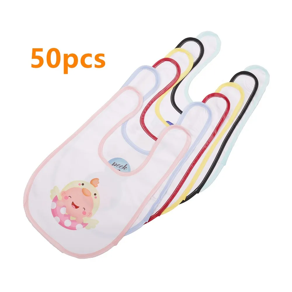 50 stücke Sublimation Rohlinge Baby Lätzchen mit Magie Typ Sublimation ...