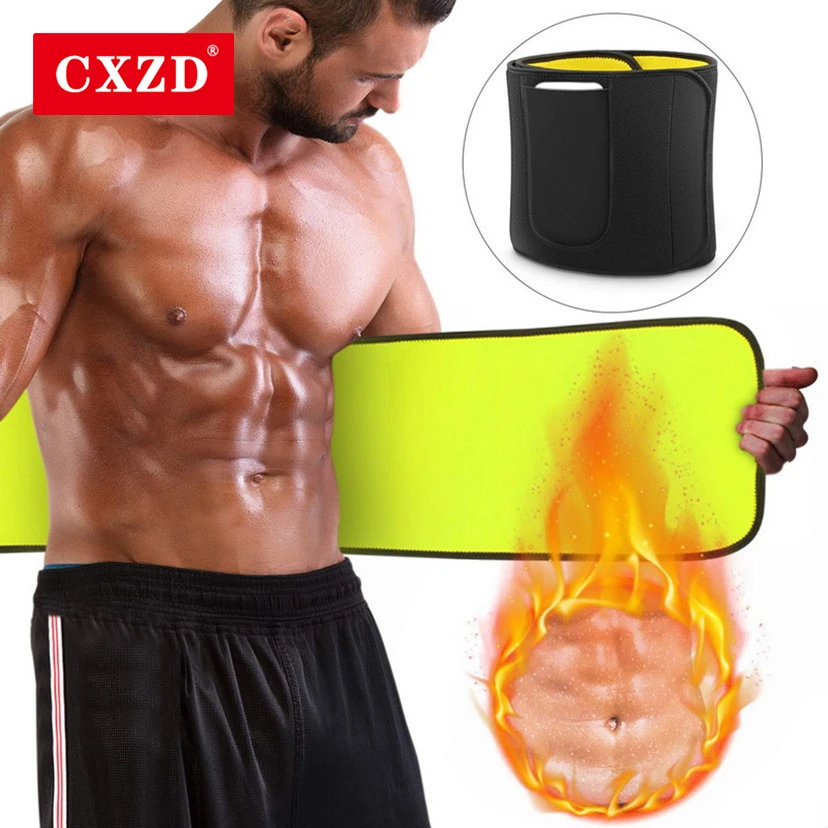 Cxzd Men's Sauna Waist Belt Hot Sweat Neoprene Slimming Belt Waist Cincher Girdle And Hot Thermo ...