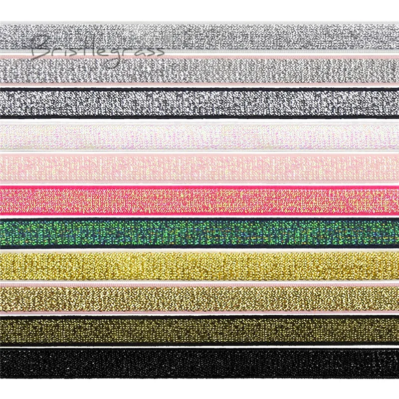 BRISTLEGRASS-Metallic-Glitter-Bra-Strap-Elastic-3-8-10mm-Spandex-Band ...