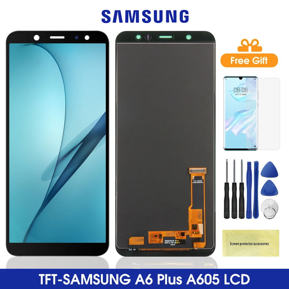 A6 mais display de tela para samsung galaxy a6 plus 2018 lcd peças ...