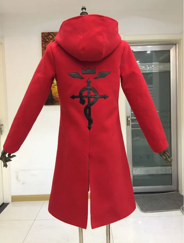 FullMetal Alchemist Series Edward Elric Coat With Cloak Cosplay Costume ...