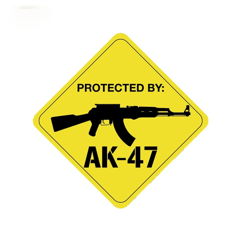 AK47 총 PVC 데칼 자동차 스티커, 맞춤형 경고 표시기 보호|차량용 스티커| - AliExpress