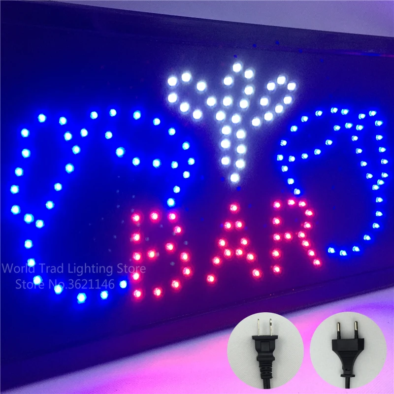 letrero-led-Tablero-de-luz-de-publicidad-con-Logo-abierto-de-tienda-LED ...