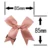 (50 Pcs/pack) 85*85mm Fresh Pink Ribbon Bows Small Size Satin Ribbon ...