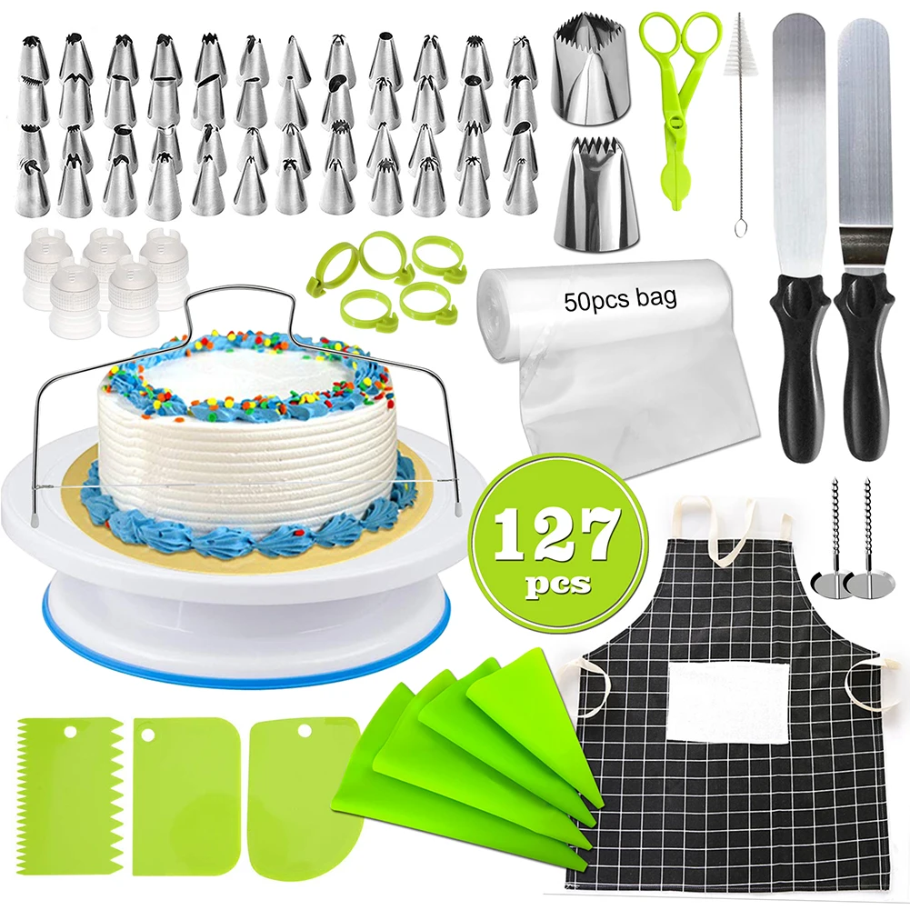 127Pcs Cooking Tools Baking Professional Home Stainless Steel Fondant ...