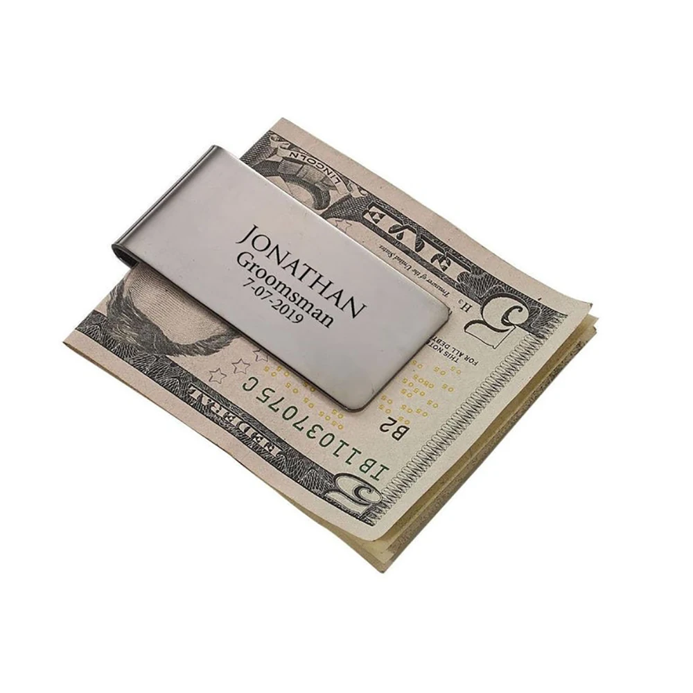 Fils Custom Money Clip-personalized Engraving Name Logo Money Clip Bank ...