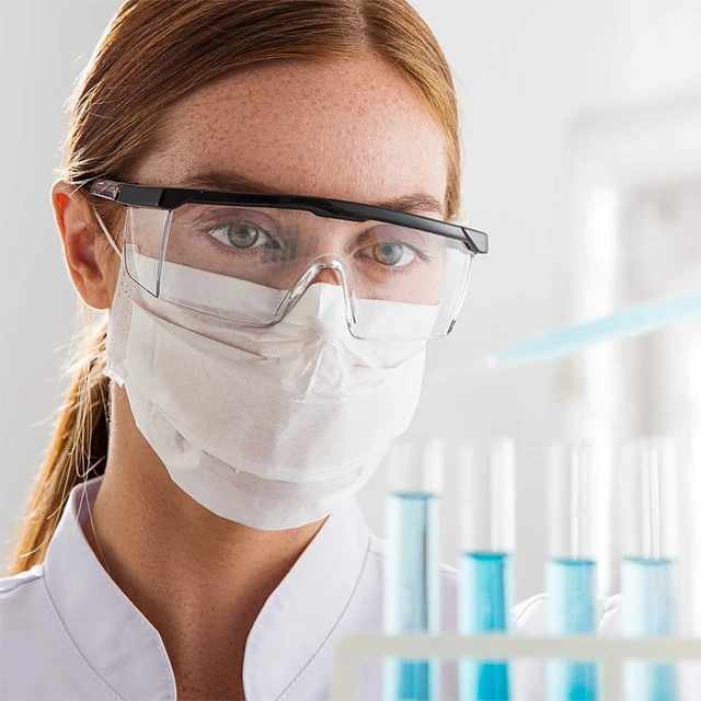 Wearing Lab Safety Goggles