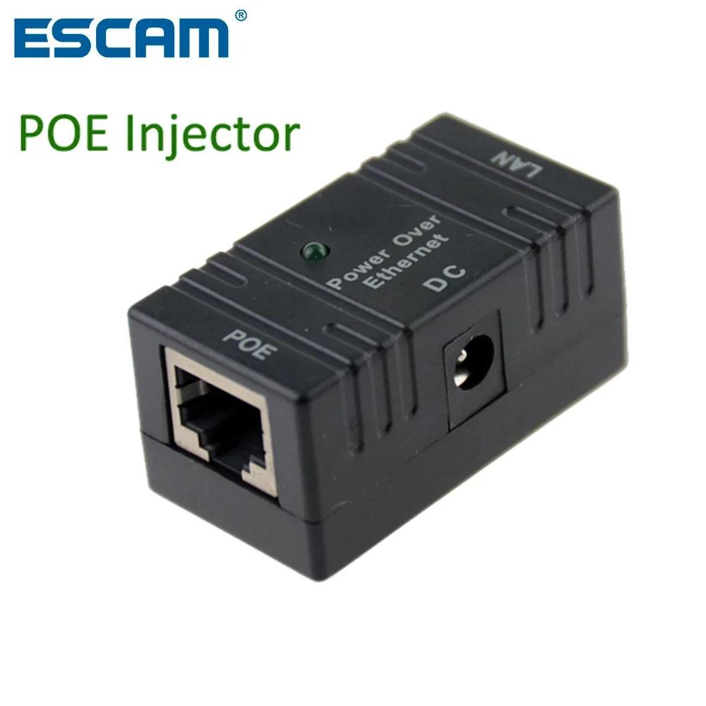 RJ45 POE Injector Power over Ethernet Switch Adapter 001 For IP Camera ...
