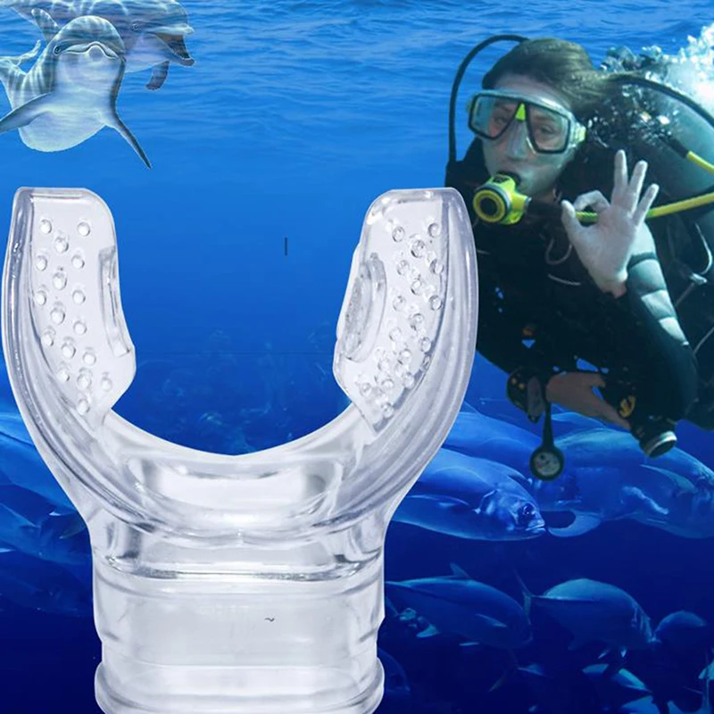 1PC-Dive-Tube-Snorkel-Silicone-Clear-Underwater-Diving-Tube-Snorkel ...