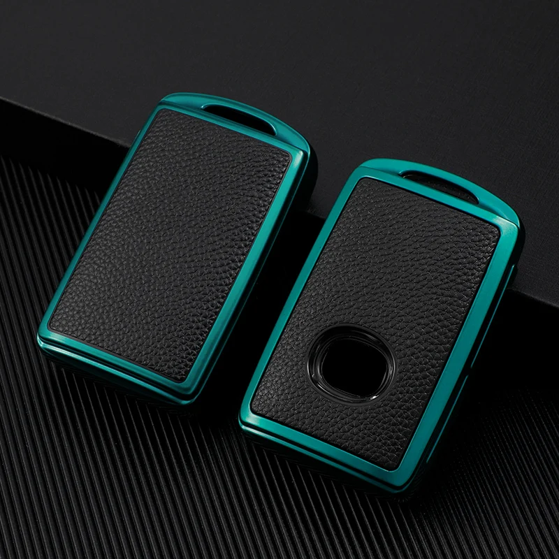 Leather TPU Key Case Shell Fob for Mazda 3 Alexa CX4 CX5 CX-5 CX8 CX-30 ...
