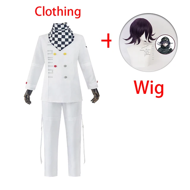 Danganronpa Anime Ouma Kokichi Cosplay Costume Jacket Pants Tie Wig ...
