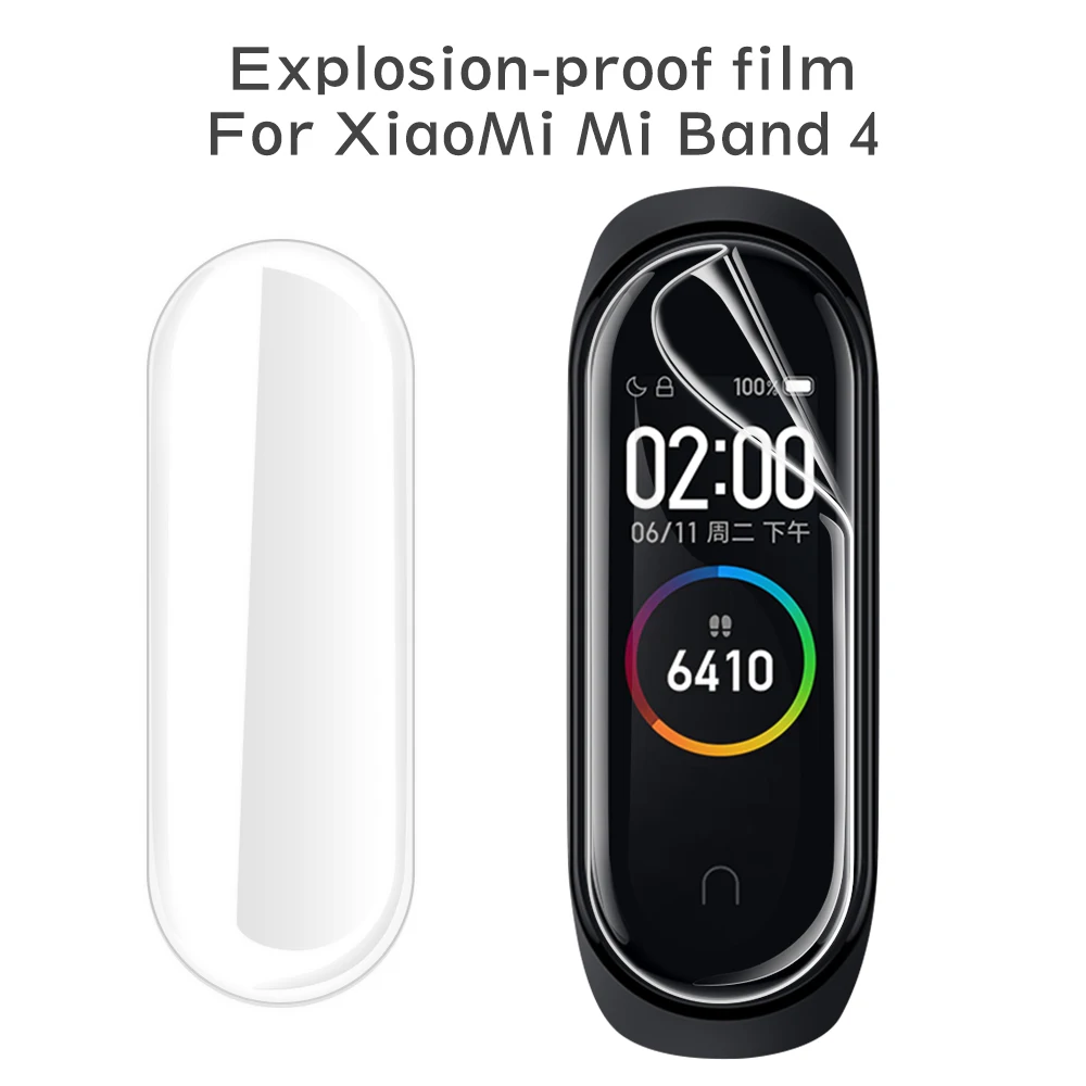Protector de pantalla para Xiaomi Mi Band 5, película protectora de TPU suave para Xiaomi Miband ...