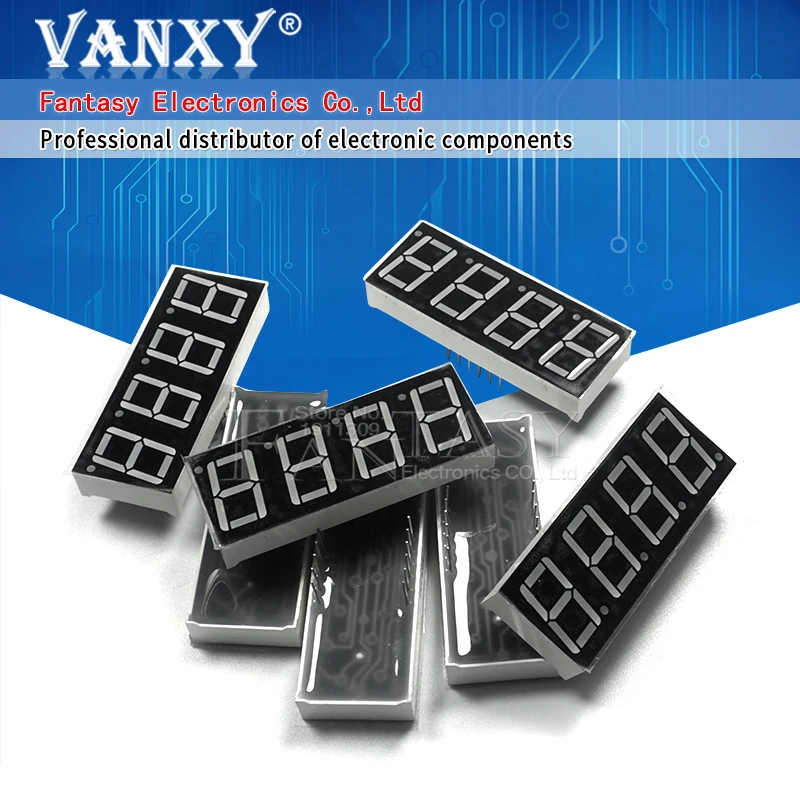 5pcs Digital tube segment common Cathode Red 4 Bit digital Tube 0.56 ...