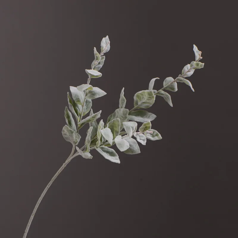 MBF-Simulation-Plant-Leaf-Green-Flocking-Silk-Fake-Leaf-Home-Flower ...