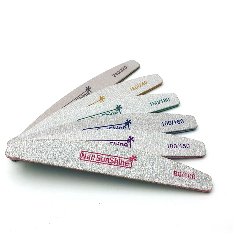 Limas de uñas lavables, papel de lija profesional, 80/100/150/180/240 ...