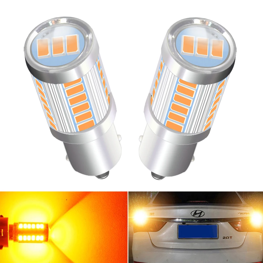 A pack Car Light Signal Lamp orange 1156 BA15S P21W Led Turn Brake ...