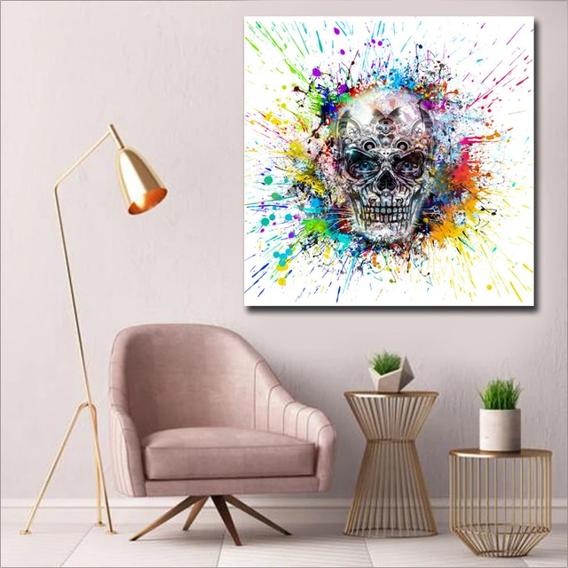 Abstract Skull Art