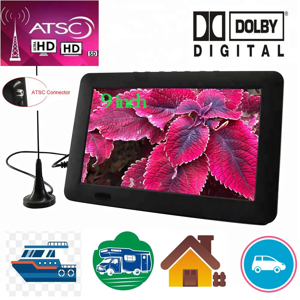 LEADSTAR-9-inch-Portable-TV-With-ATSC-Tdt-Digital-Tv-Analog-Mini-Tv-For ...