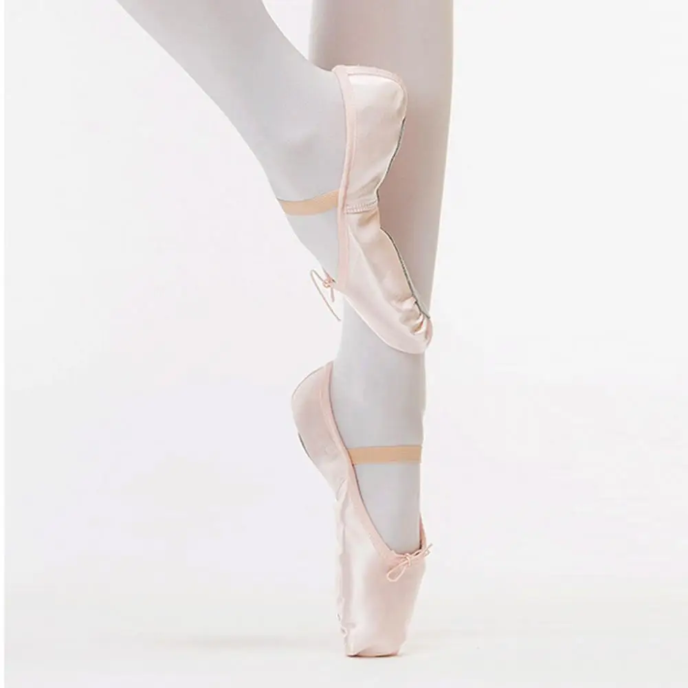 Ballet Pointe Slippers Anti-slip Soft Cowhide Ribbon Professional ...