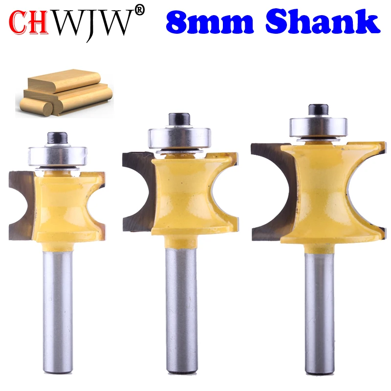 1Pc-8mm-Shank-Bullnose-Router-Bit-Set-C3-Carbide-Tipped-Woodworking ...
