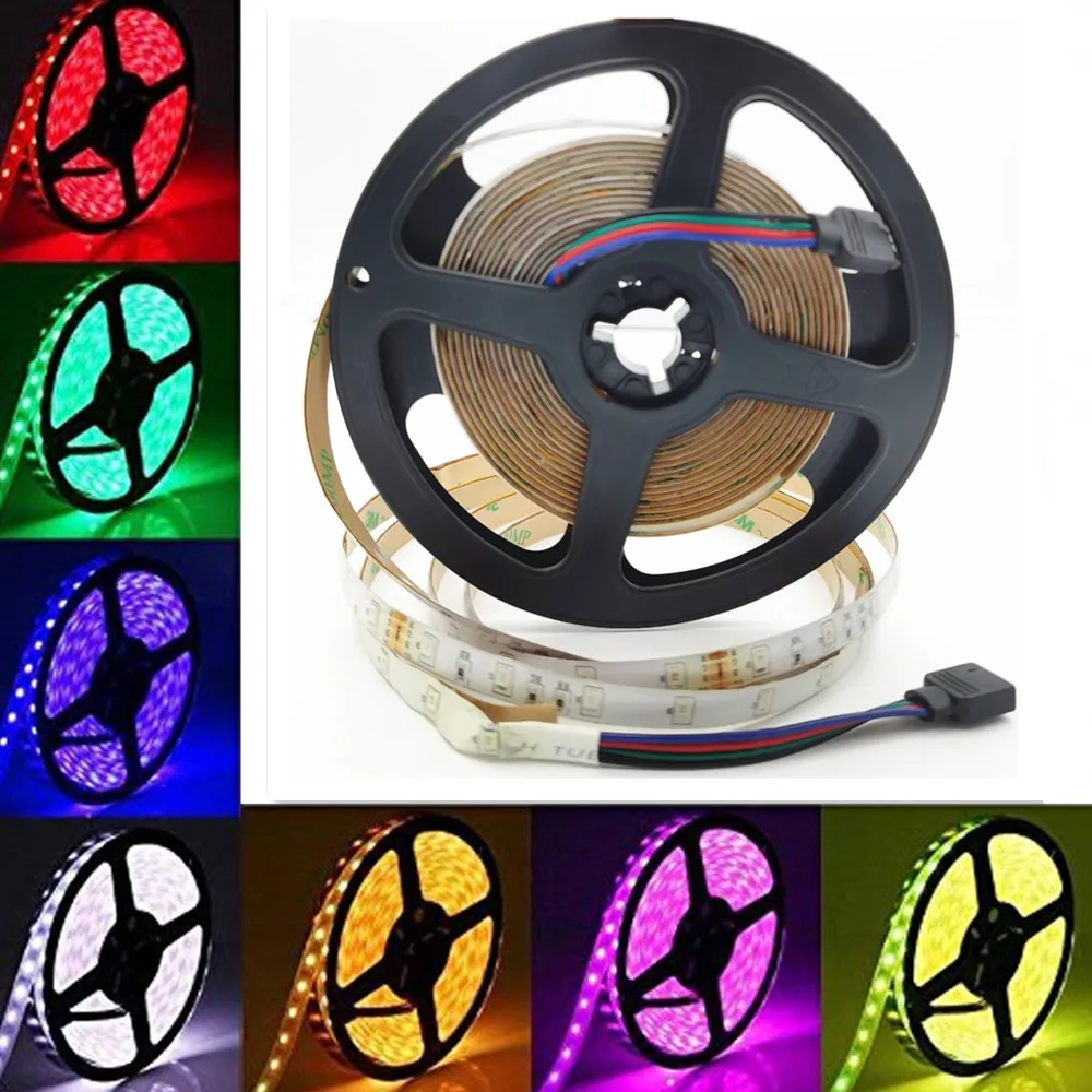 2835 DC12V RGB LED 스트립 빛 5M 60leds/M 방수 LED 빛 RGB Leds 테이프 유연한 다이오드 리본 따뜻한 화이트/RGB|LED 스트립 ...