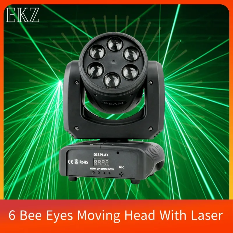 Hot-Six-Bee-Eye-Laser-Show-Light-6X10W-RGBW-4IN1-Beam-Moving-Head ...
