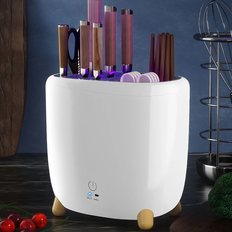 Sterilization Knife Holder Tableware Uv Disinfect Rack Multifunction ...
